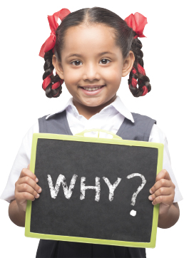 Education should encourage children to keep asking "why?"