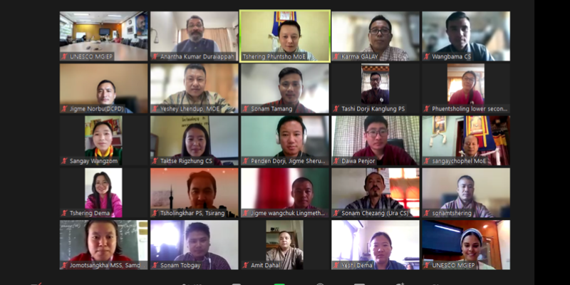 UNESCO MGIEP partners with the Ministry of Education, Kingdom of Bhutan ...